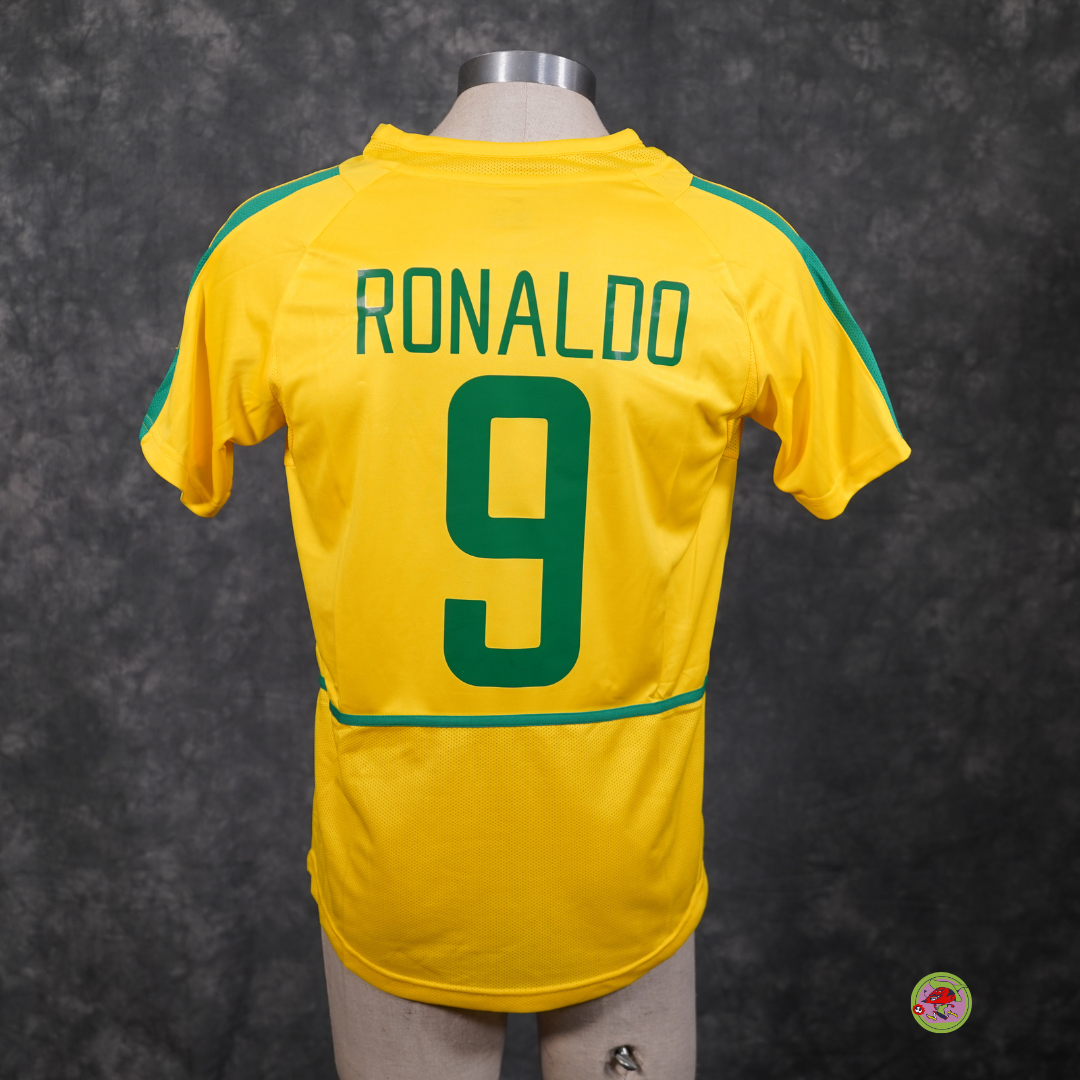 Brazil 2004 “Ronaldinho” Retro Jersey– Adults – PICANTE JERSEYS